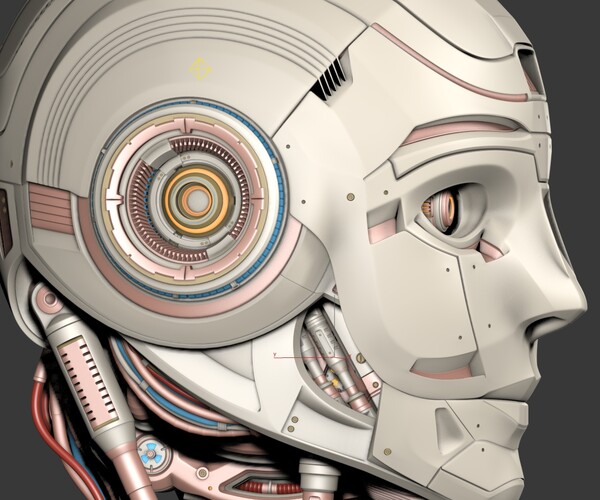 ArtStation - Robot Head 3d model (Max, FBX, OBJ) | Resources