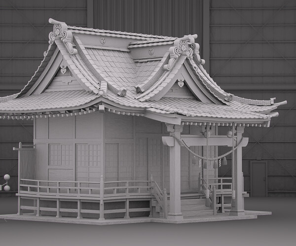 ArtStation - Shinto Shrine Japanese Temple | Game Assets