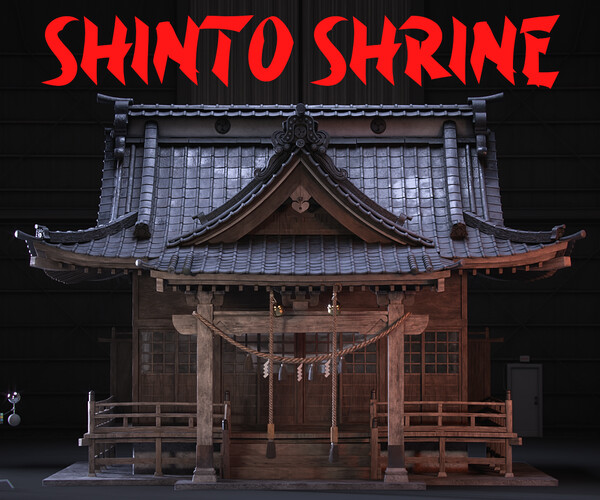 ArtStation - Shinto Shrine Japanese Temple | Game Assets