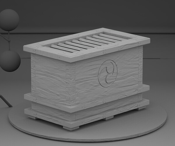 ArtStation - Shrine SaisenBako Donation Box | Game Assets