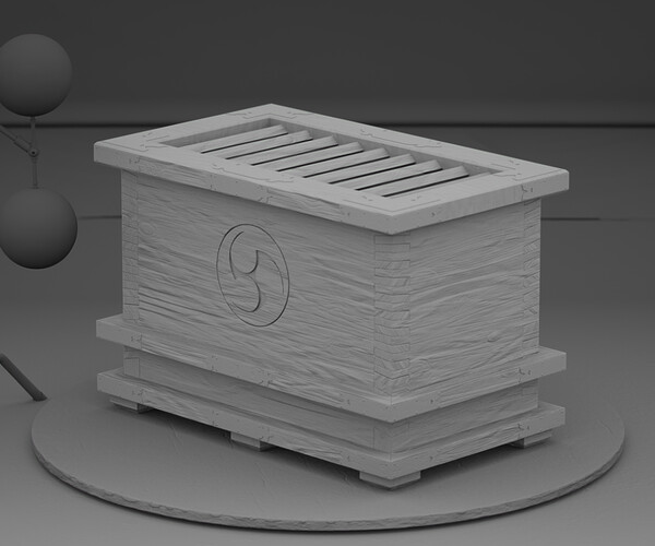 ArtStation - Shrine SaisenBako Donation Box | Game Assets