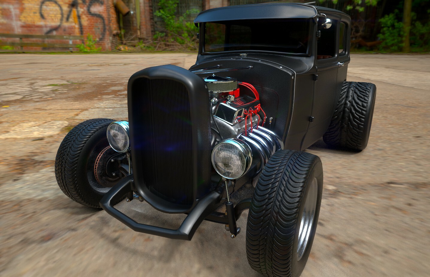 ArtStation - Street Hot Rod | Game Assets