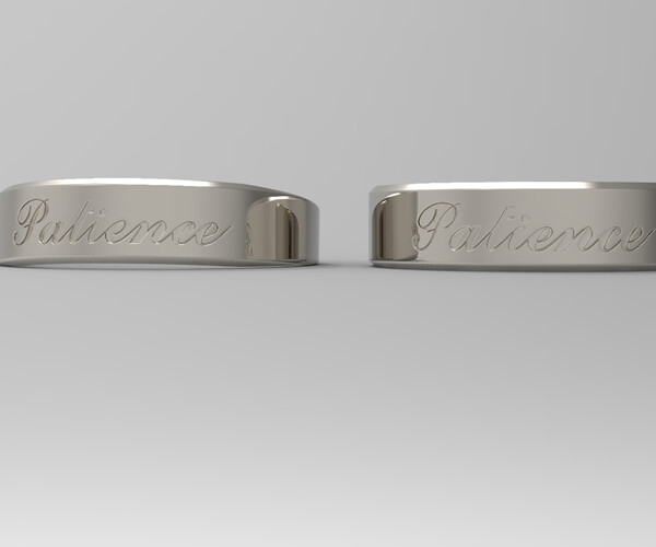 ArtStation - Patience Couple Ring Platinum | Resources