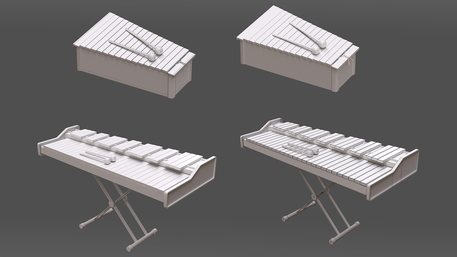 ArtStation - basemesh Musical instrument | Game Assets