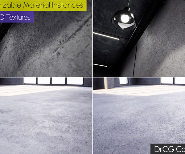 ArtStation - 30 Concrete Materials for Unreal Engine (8K PBR ) | Game ...