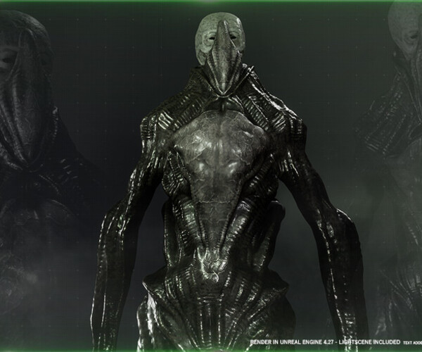 ArtStation - Alien 02 - Game Assets + Extra | Game Assets