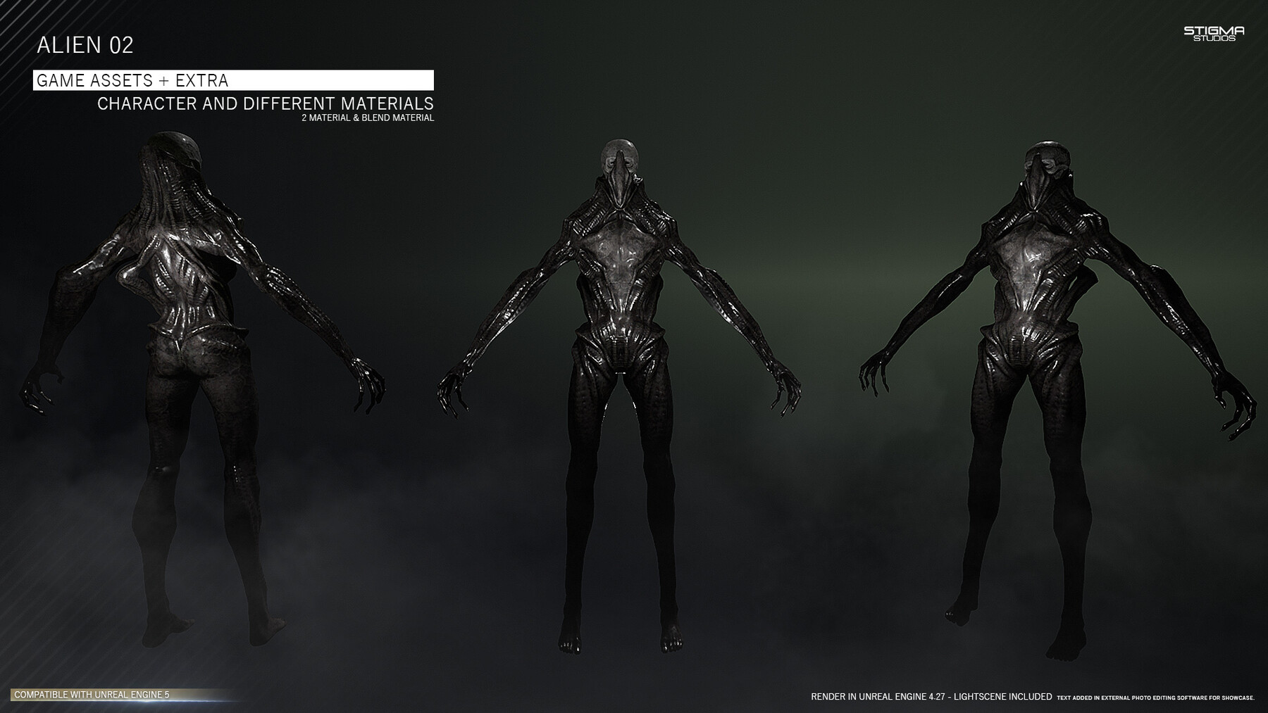 ArtStation - Alien 02 - Game Assets + Extra | Game Assets