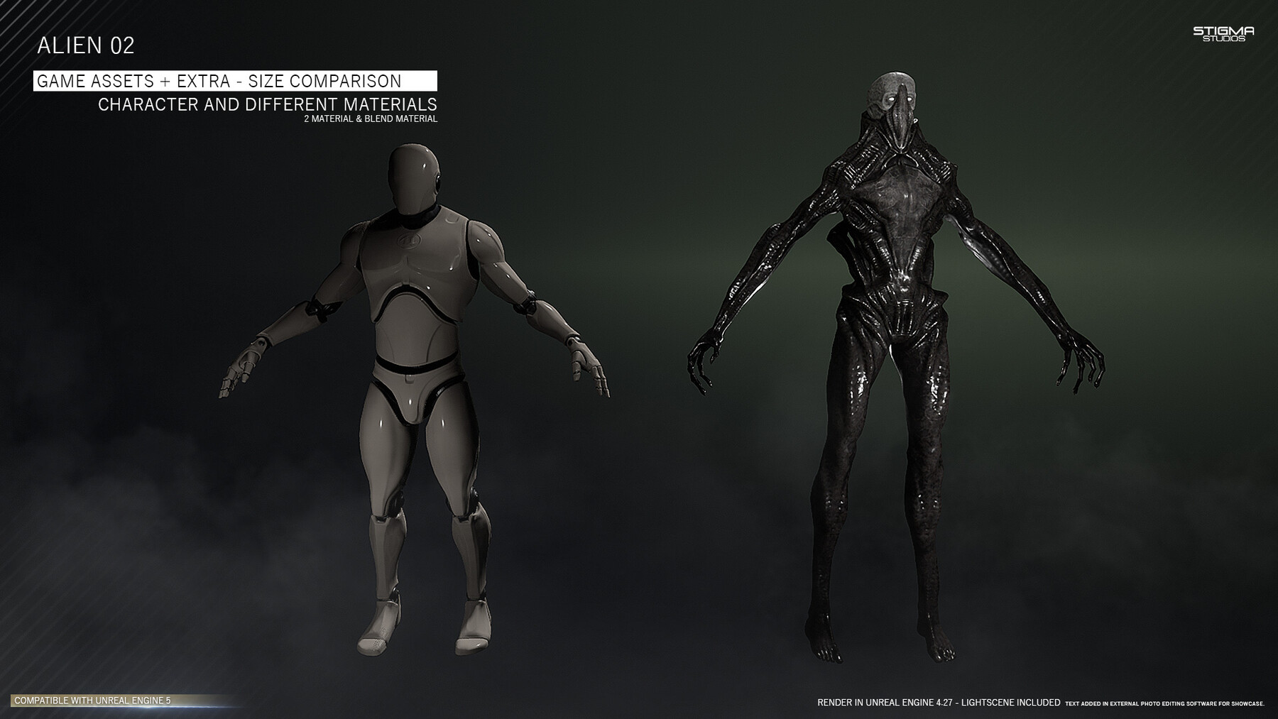 ArtStation - Alien 02 - Game Assets + Extra | Game Assets