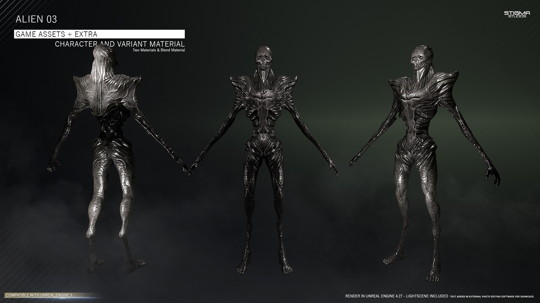 ArtStation - Alien 03 - Game Assets + Extra | Game Assets