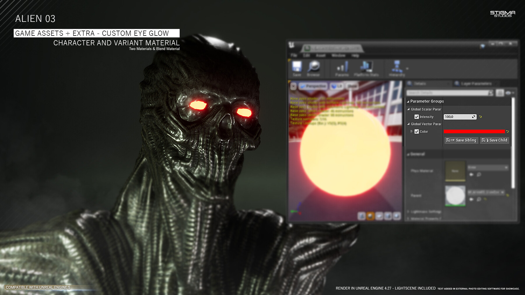 ArtStation - Alien 03 - Game Assets + Extra | Game Assets