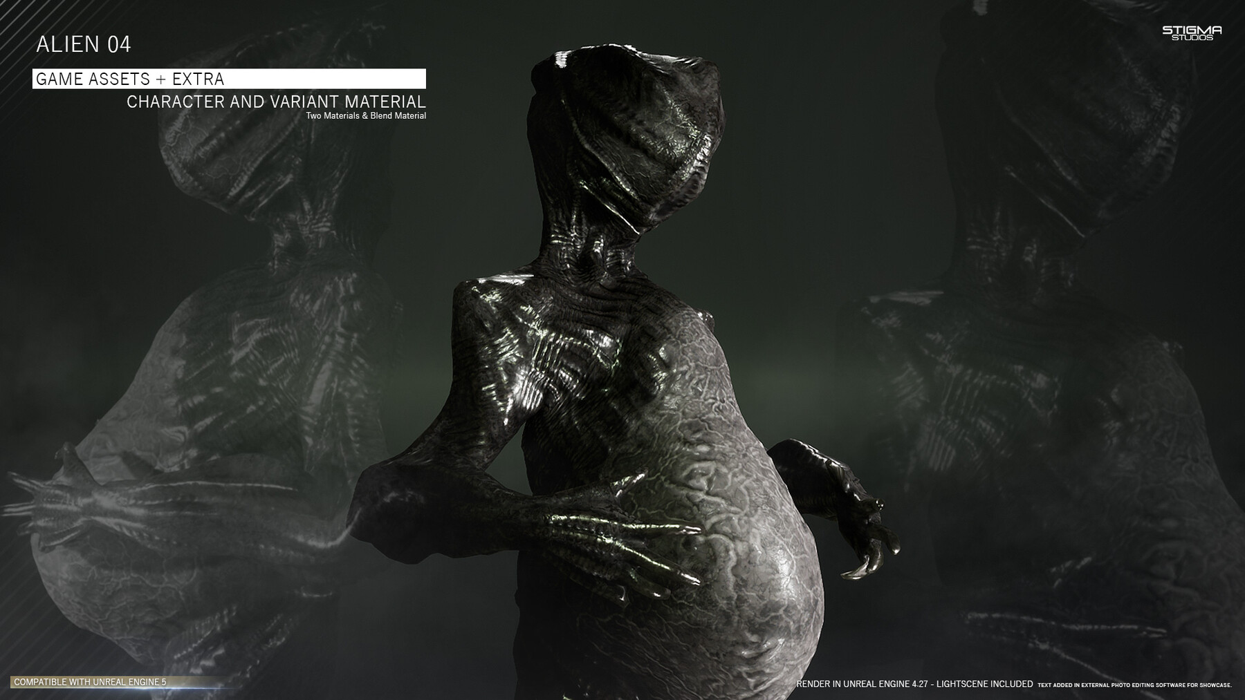 ArtStation - Alien 04 - Game Assets + Extra | Game Assets