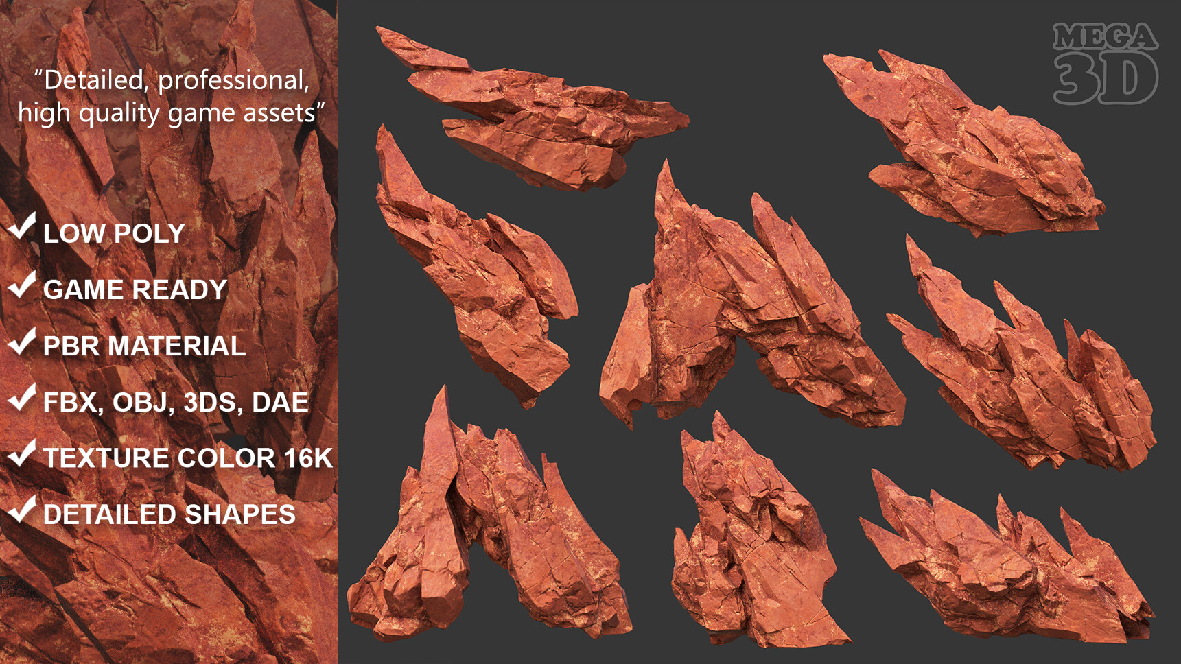 ArtStation - Scifi Yellow Sharp Rock 220611 - Ultra HD 16K Textures ...