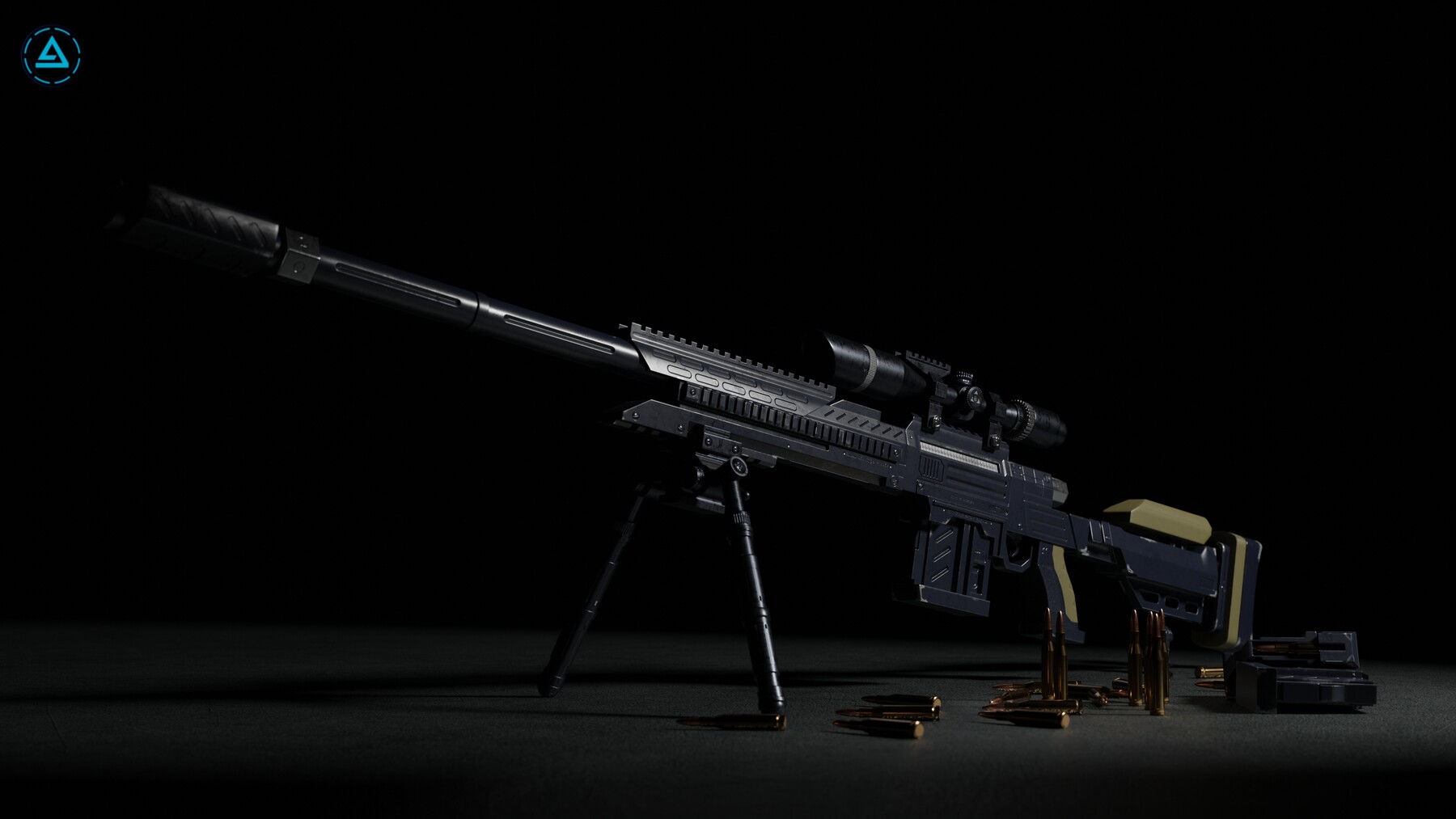 ArtStation - FATAL X59 Sniper Low-poly | Game Assets