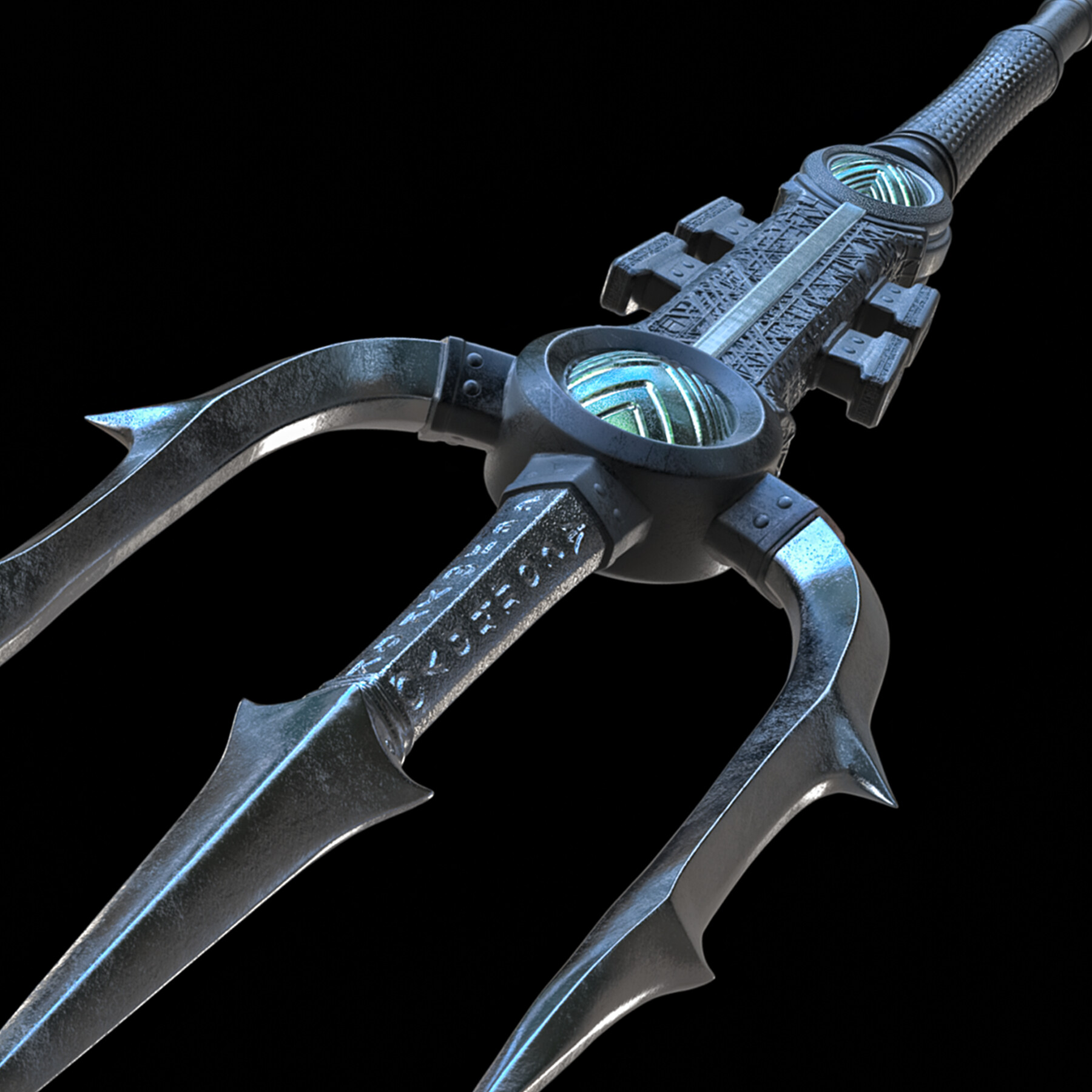 ArtStation - Poseidon's Trident - high and low poly | Resources