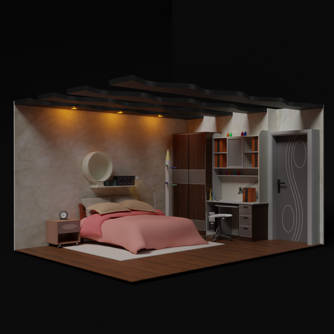 ArtStation - İsometric Study Room | Game Assets