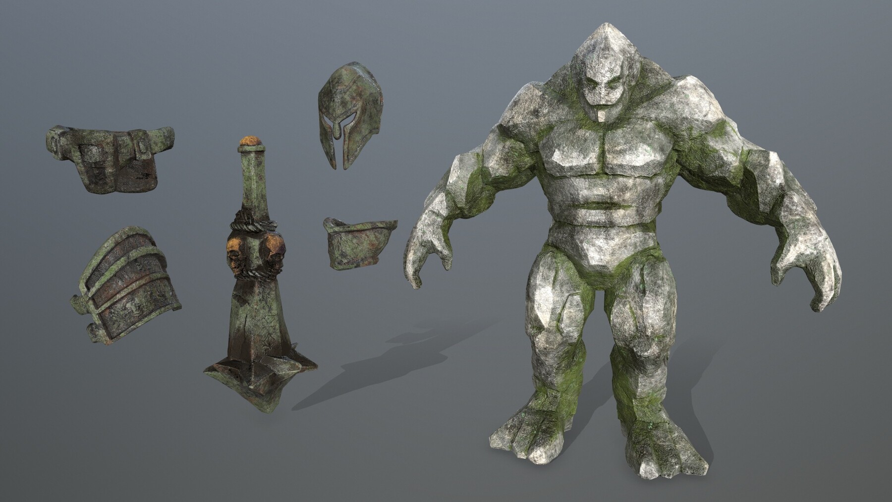 ArtStation - rock monster | Game Assets