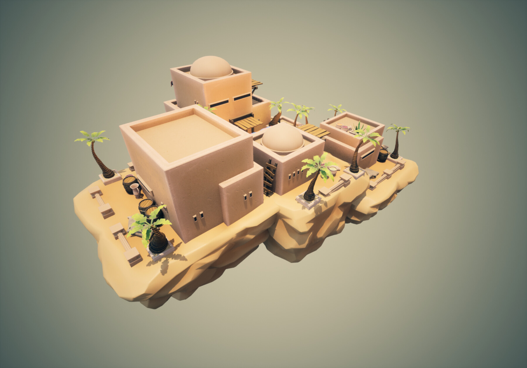 ArtStation - Stylized Desert Town Environment Modular Pack | Resources