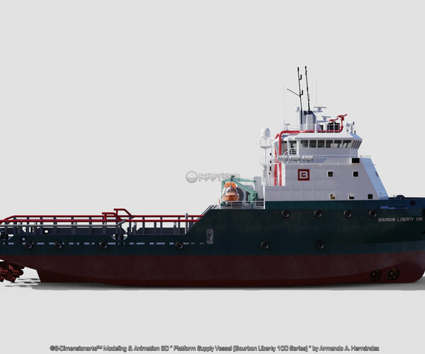 ArtStation - Platform Supply Vessel (PSV) | Resources