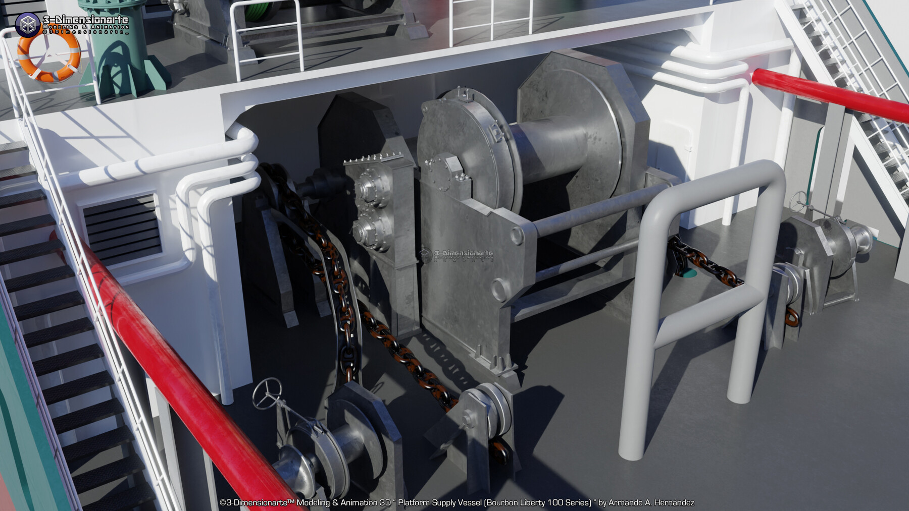 ArtStation - Platform Supply Vessel (PSV) | Resources