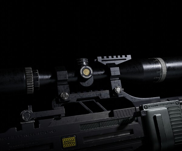 ArtStation - MKS 56X Sniper Rifle Low-poly | Game Assets