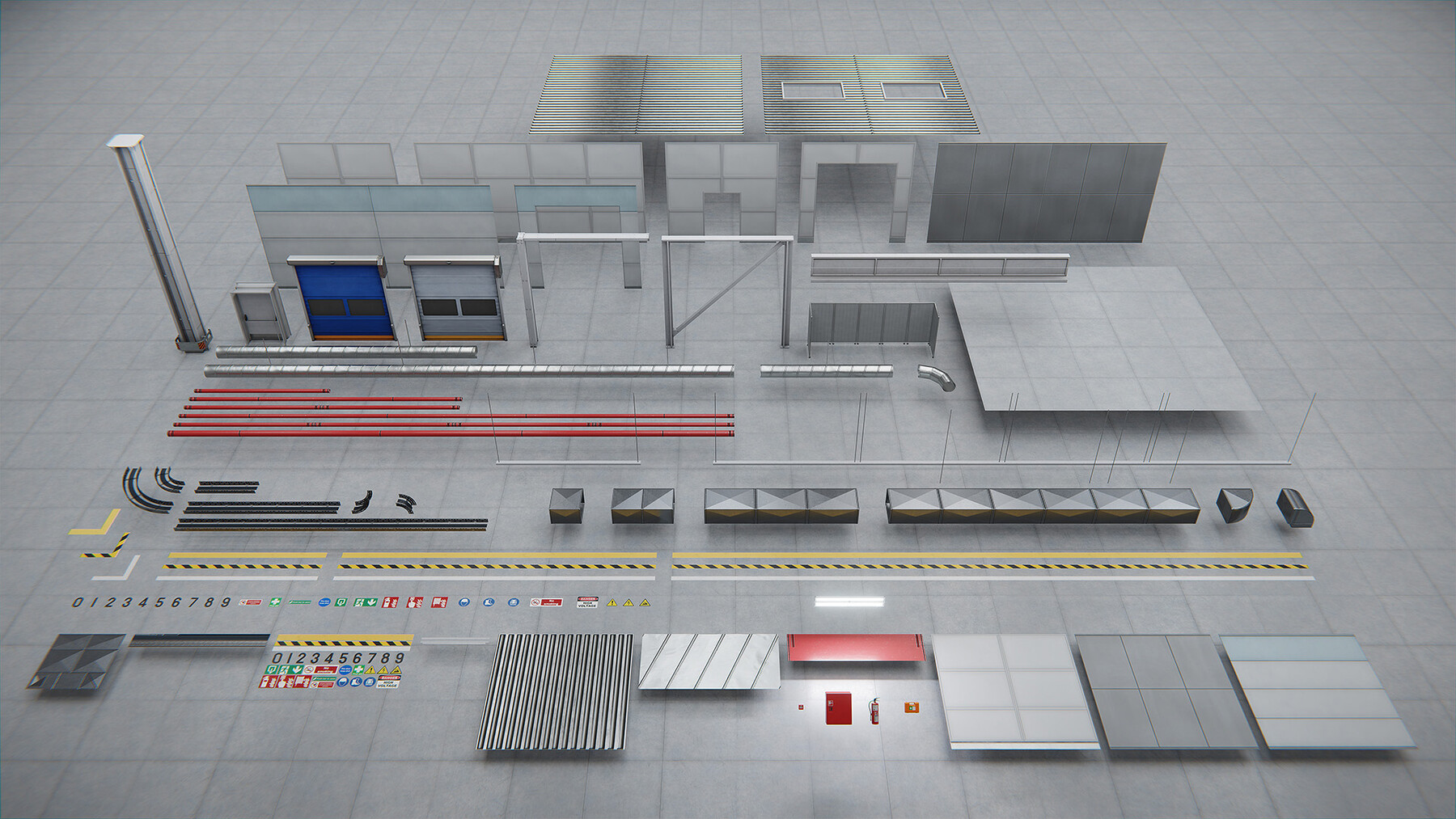 ArtStation - Factory/Warehouse - Interior Modular Pack | Game Assets