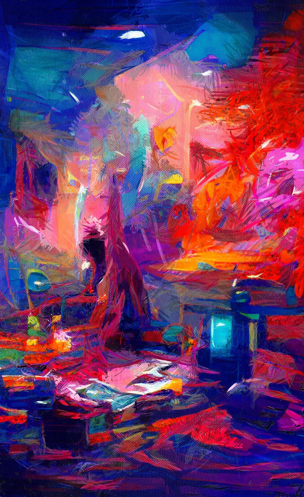 ArtStation - art studio Leroy Digital Paint background colorful | Artworks