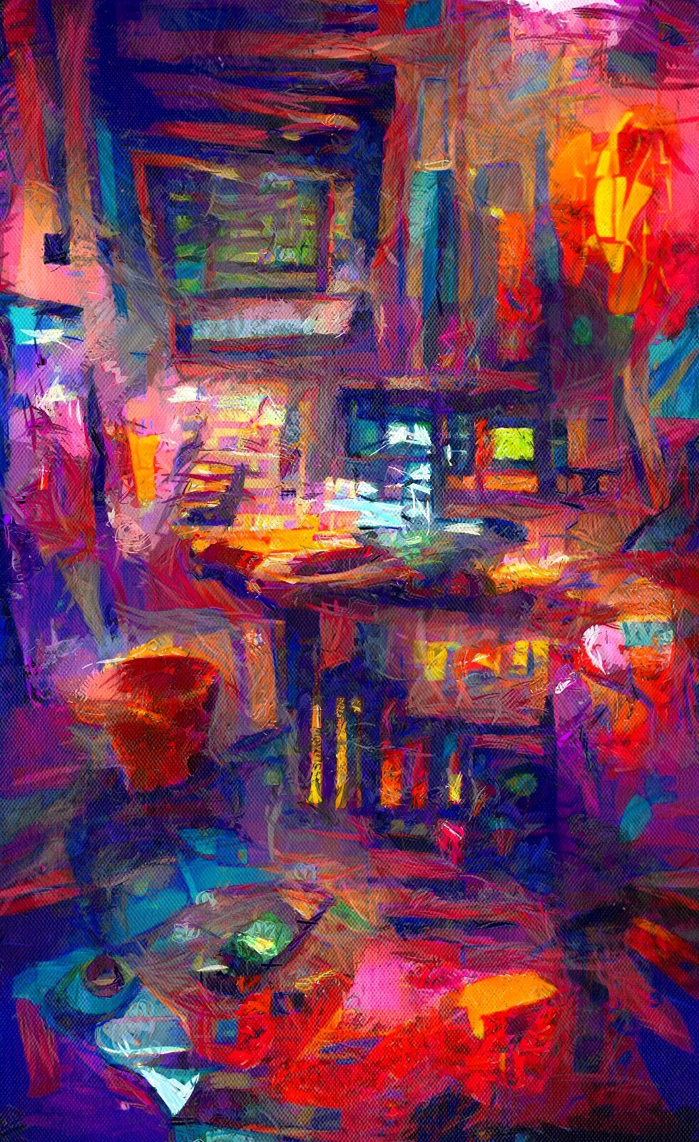 ArtStation - art studio Leroy Digital Paint background colorful | Artworks