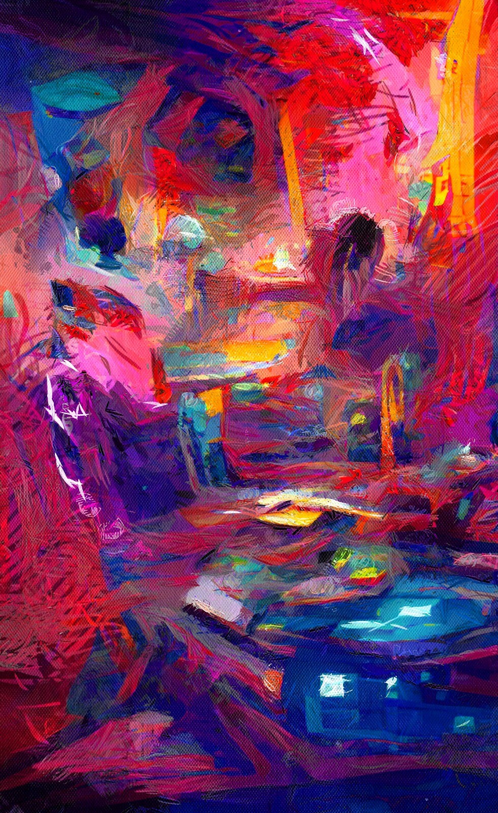 ArtStation - art studio Leroy Digital Paint background colorful | Artworks