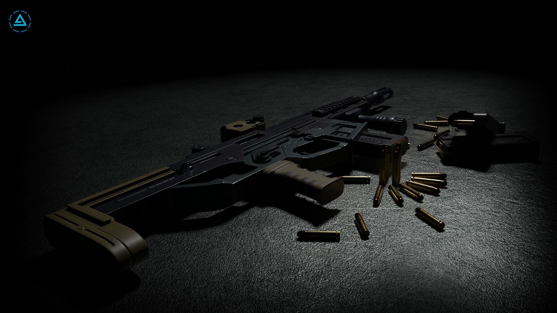 ArtStation - Proctor CP3 SMG Low-poly | Game Assets