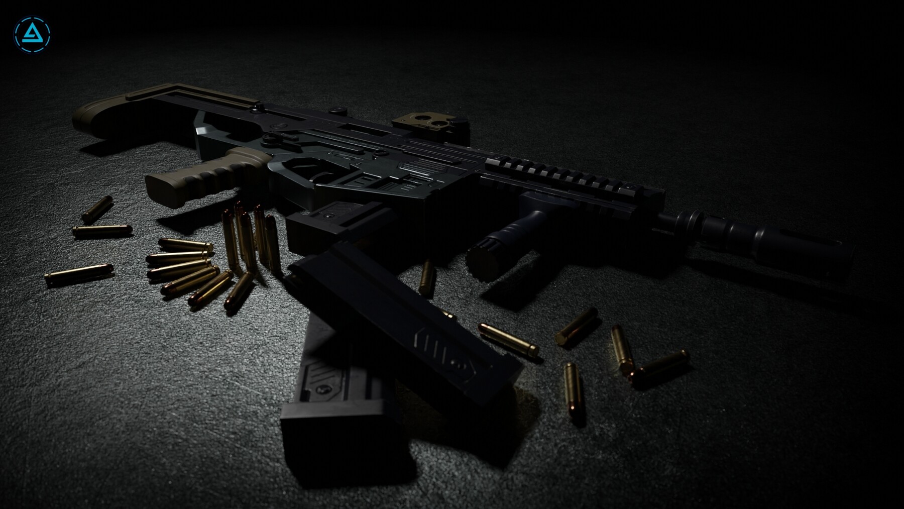 ArtStation - Proctor CP3 SMG Low-poly | Game Assets