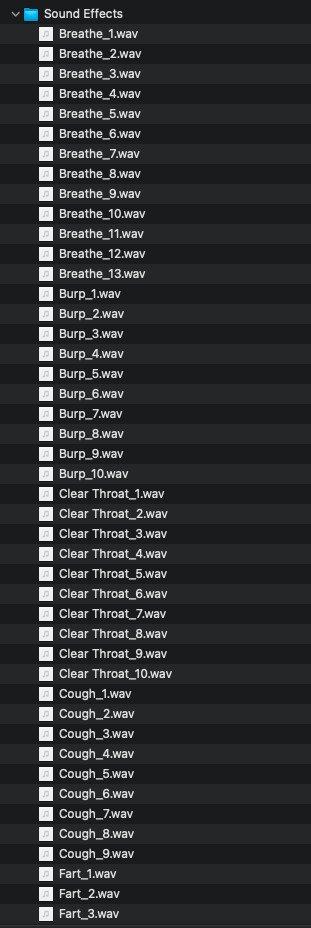 ArtStation - Human Sound Effects | Game Assets