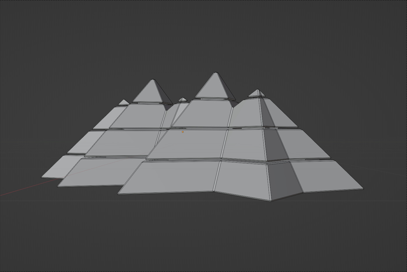 ArtStation - Futuristic Pyramidal Build Two Peaks | Game Assets