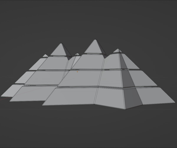 ArtStation - Futuristic Pyramidal Build Two Peaks | Game Assets