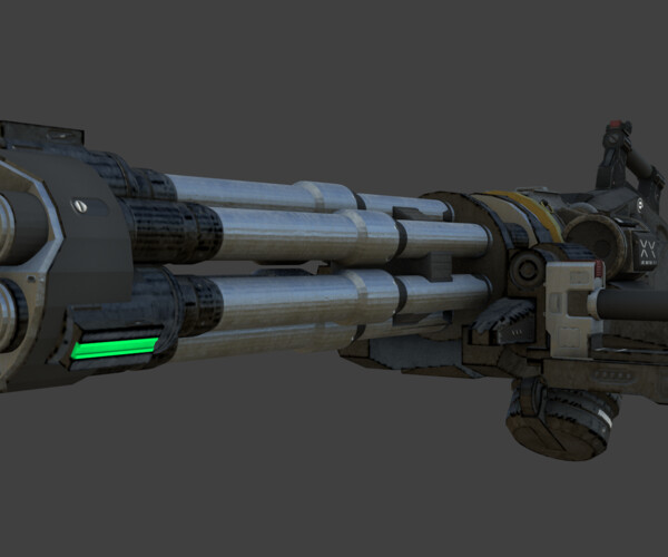 ArtStation - Sci-Fi Chaingun | Game Assets