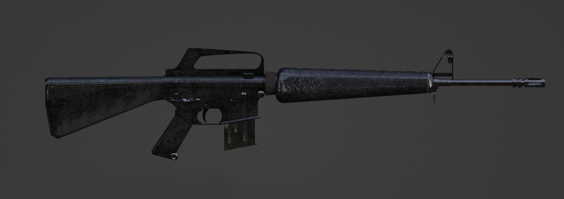 ArtStation - M16A1[Vietnam War] Game Ready | Game Assets