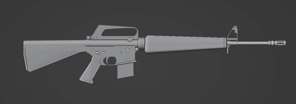 ArtStation - M16A1[Vietnam War] Game Ready | Game Assets