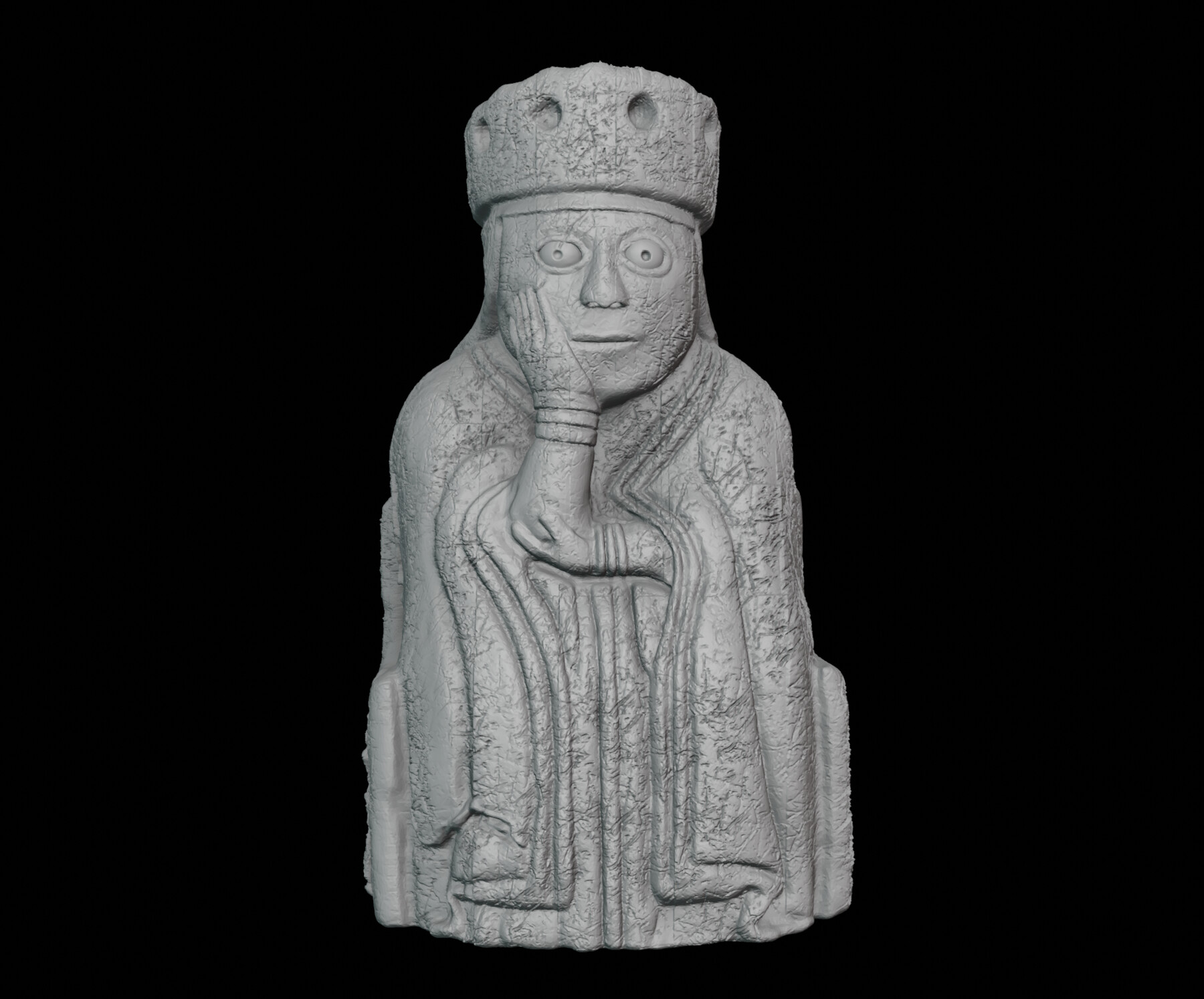 ArtStation - the queen lewis chessmen 3D print model | Resources