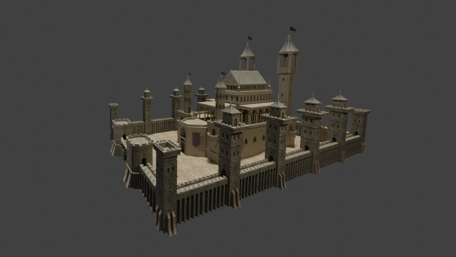 ArtStation - External Medieval Castle | Game Assets
