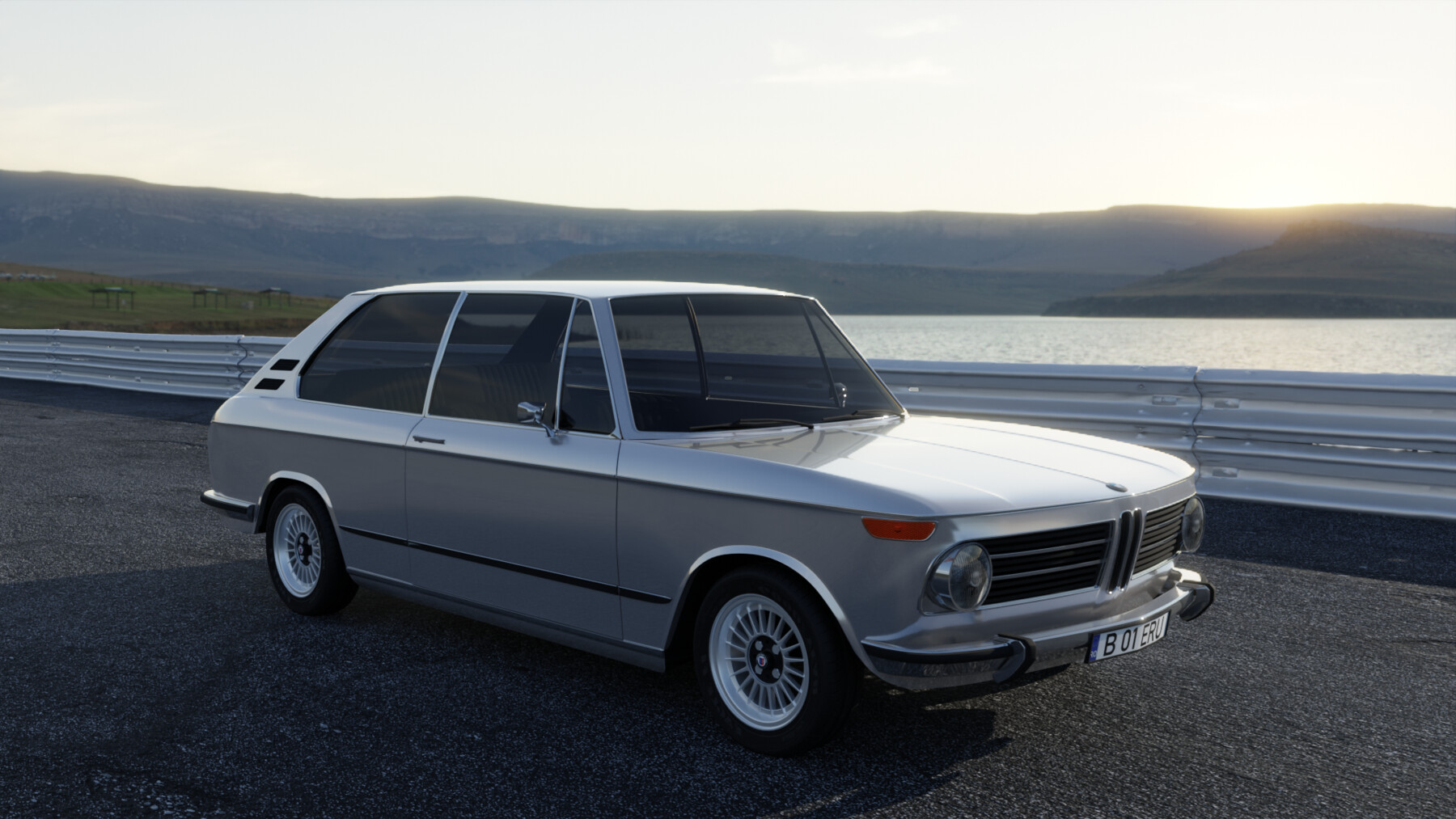ArtStation - BMW 2002 Touring 3D Model | Resources