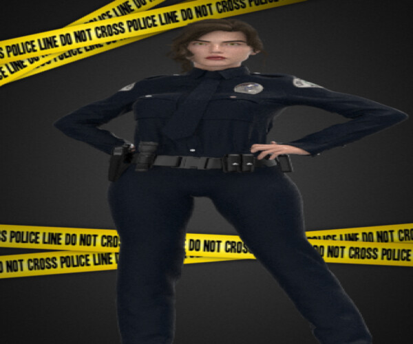 ArtStation - LAPD OFFICER UNIFORM FPR G8F | Game Assets