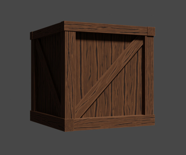 ArtStation - Wooden Crate | Game Assets