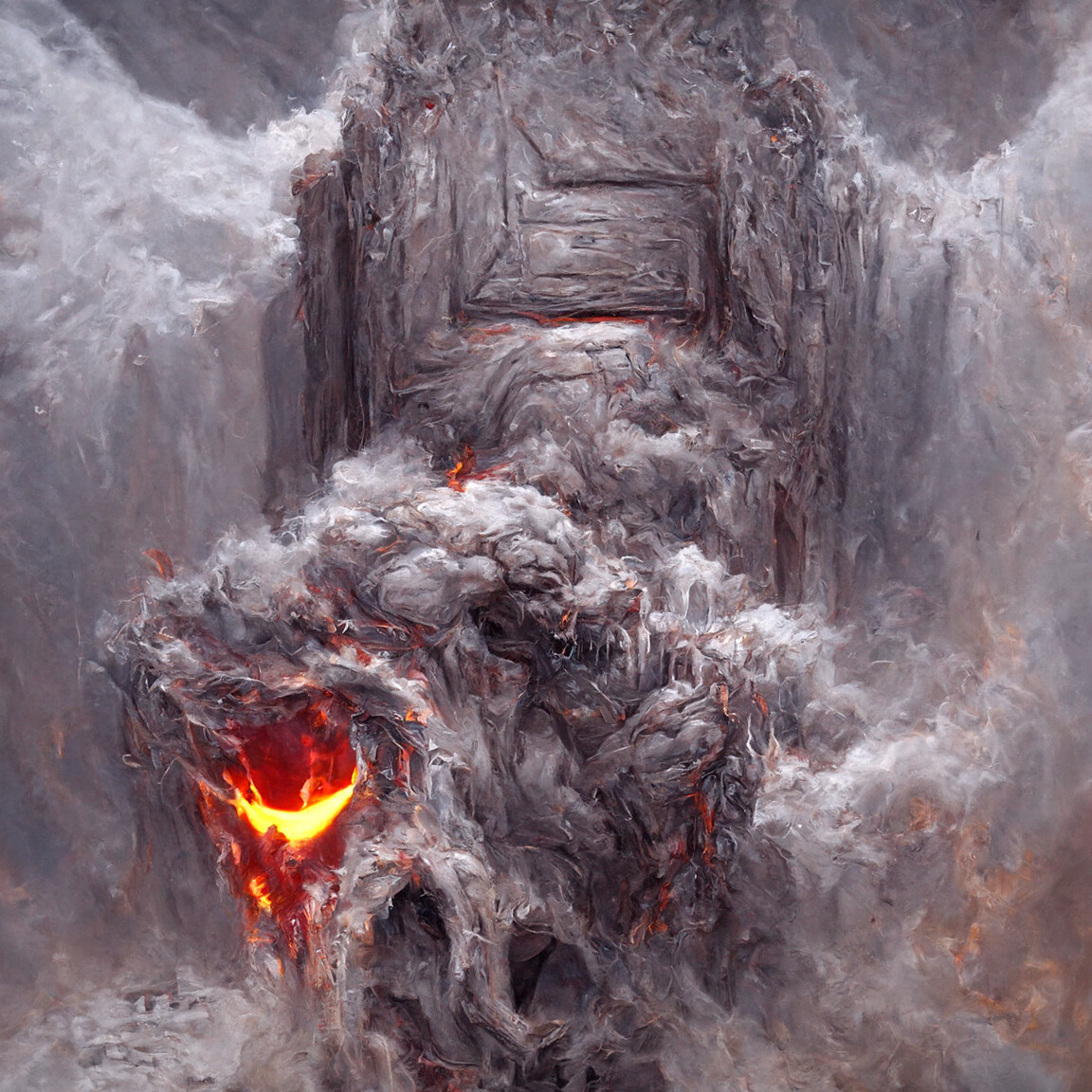 ArtStation - Demon leaving a stone grave | Artworks