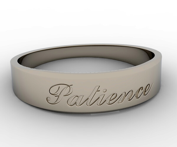 ArtStation - Patience Ring Female Platinum | Resources