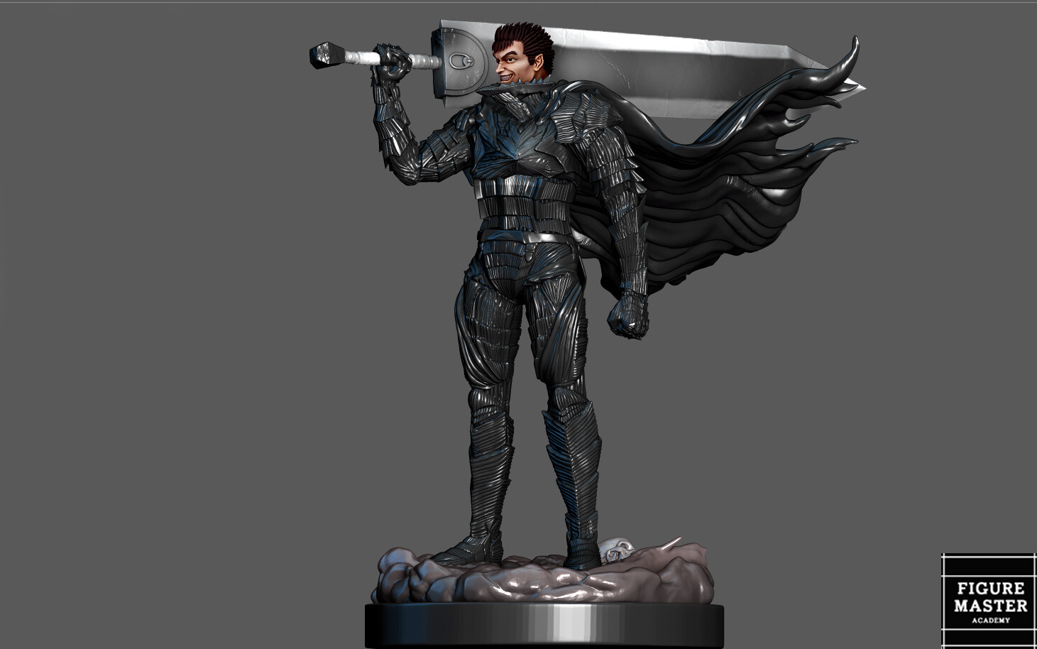 ArtStation - BERSERK GUTS FANTASY ANIME SWORD CHARACTER 3D PRINT MODEL ...