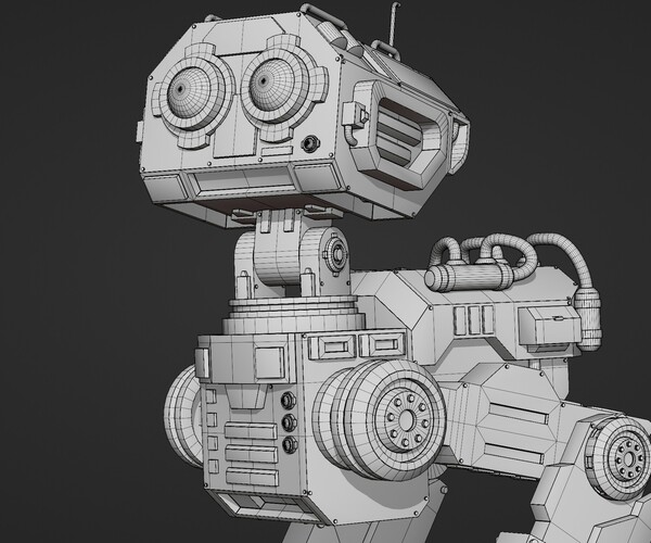 ArtStation - Sci-Fi Mech Robot - Rigged (Blender Eevee) | Resources