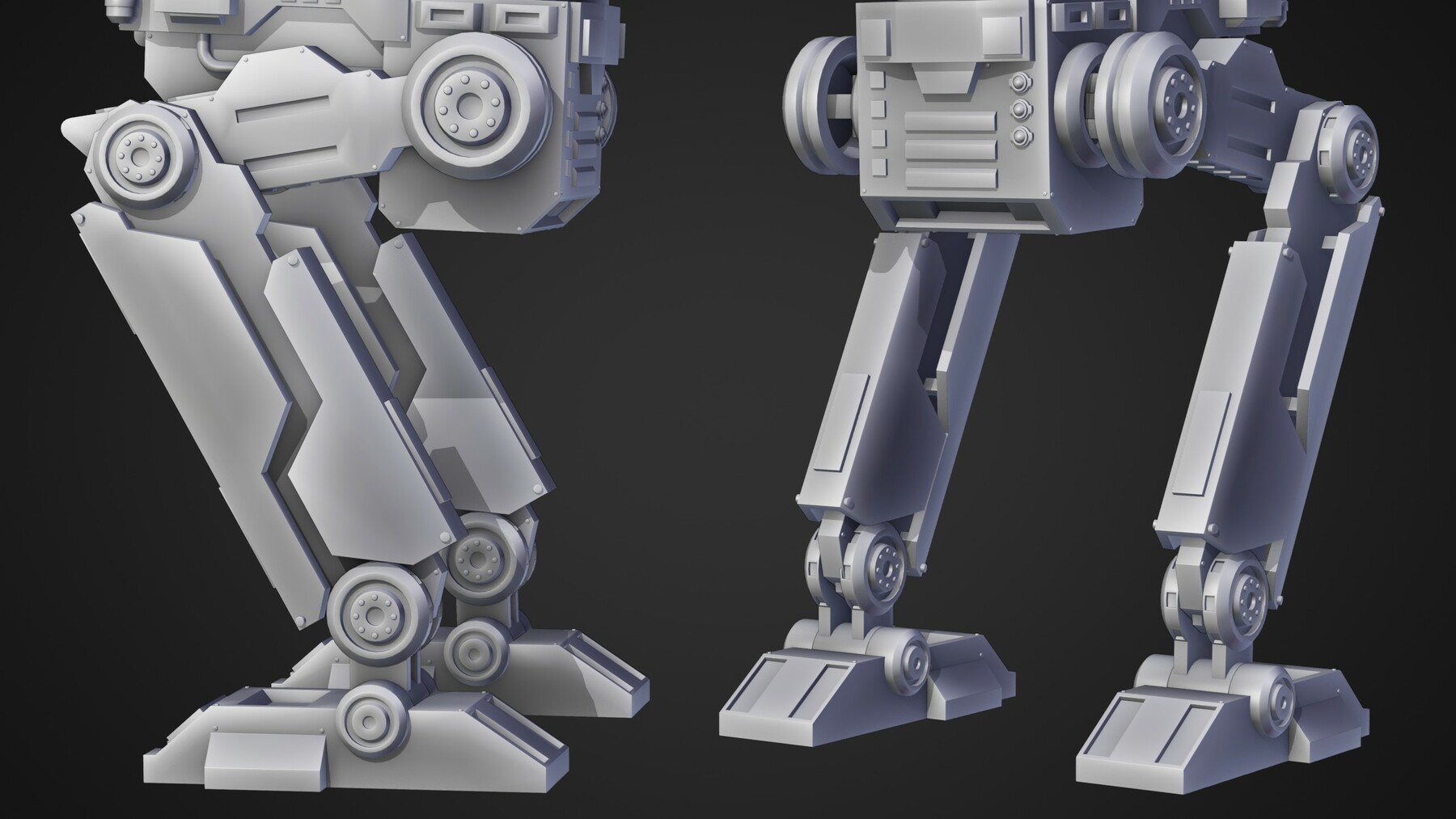 ArtStation - Sci-Fi Mech Robot - Rigged (Blender Eevee) | Resources