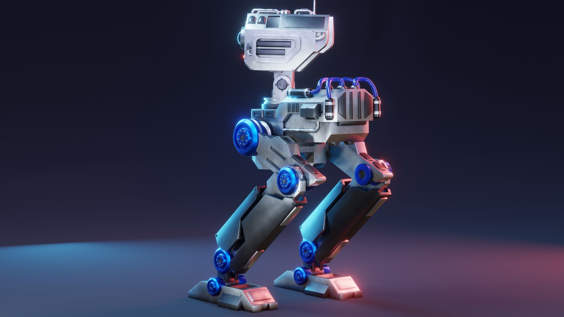 ArtStation - Sci-Fi Mech Robot - Rigged (Blender Eevee) | Resources