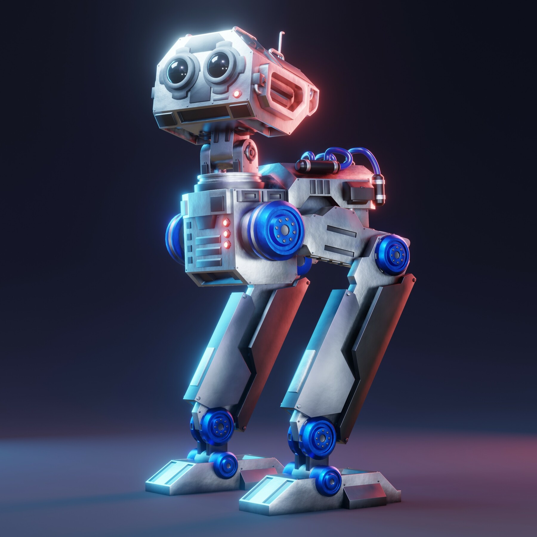 ArtStation - Sci-Fi Mech Robot - Rigged (Blender Eevee) | Resources