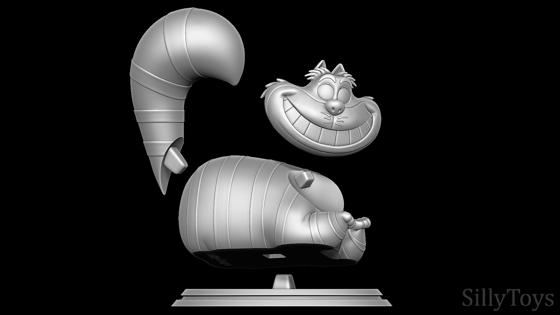 Artstation Cheshire Cat Alice In Wonderland 3d Print Model Resources