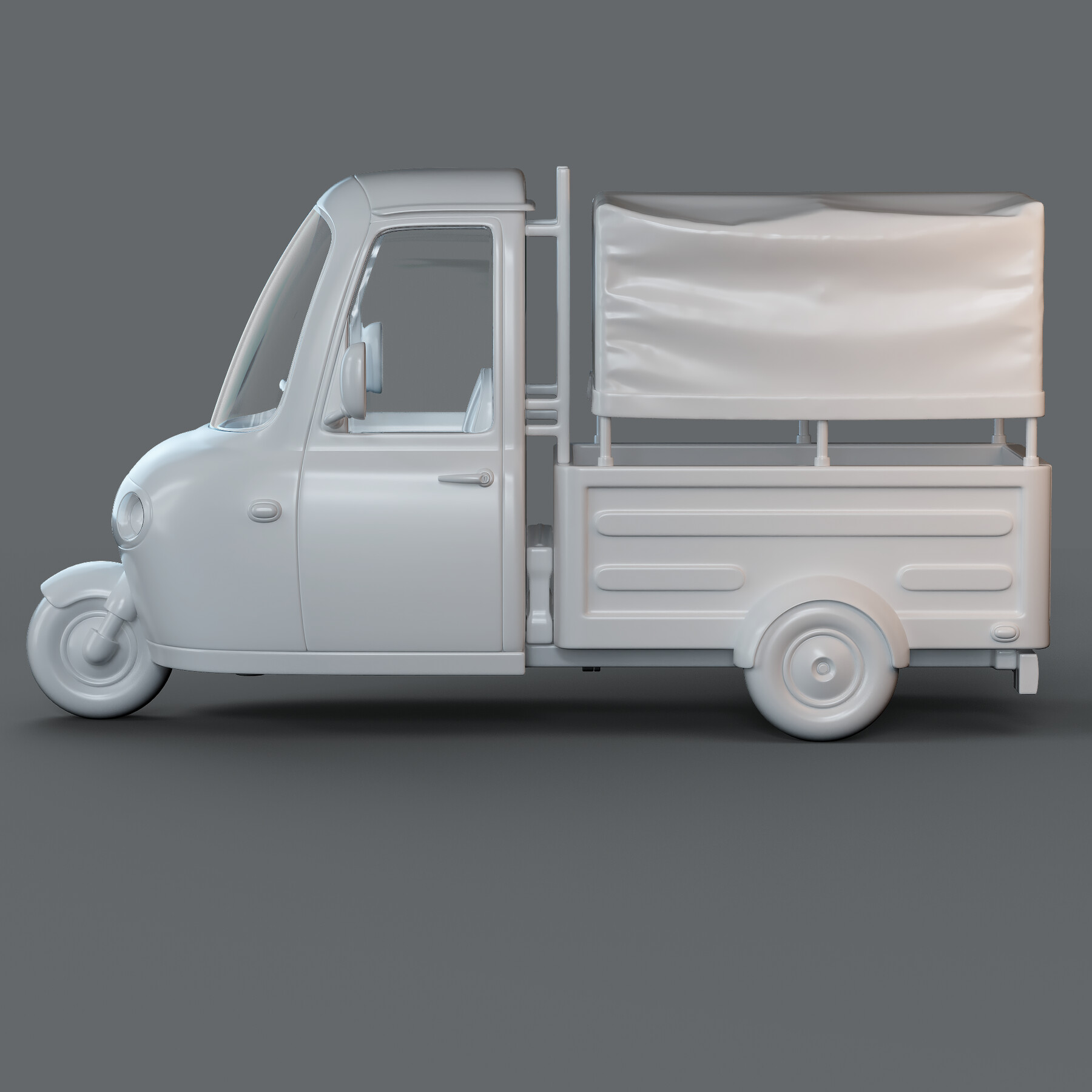 ArtStation - Cartoon Three Wheeler | Resources